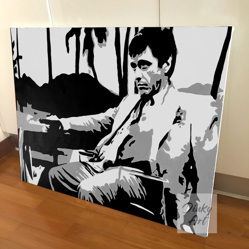 Scarface Pop Art Painting Al Pacino Available Both as Prints and ...