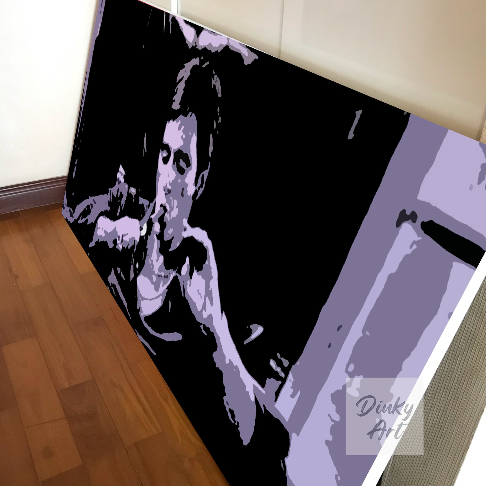 Scarface Al Pacino Pop Art Painting Cult Film Original Hand Painted Oil ...