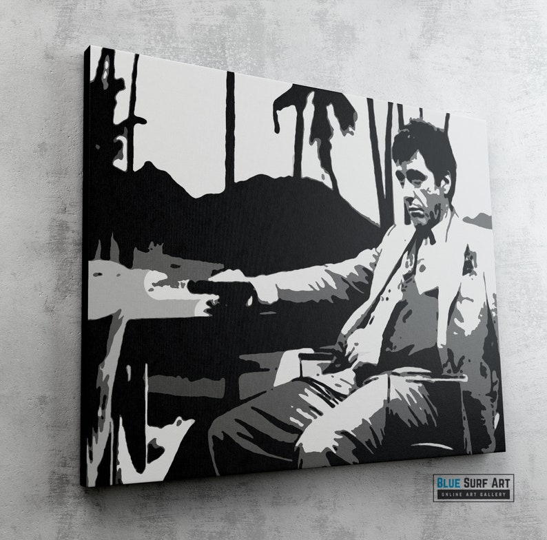 Scarface Pop Art Painting Al Pacino Available Both as Prints and ...