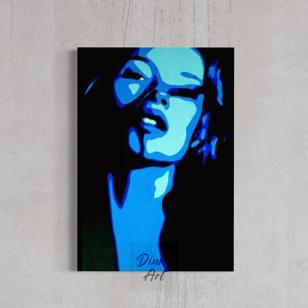 Iconic Kate Moss Pop Art Painting Available Both as Hand Painted ...