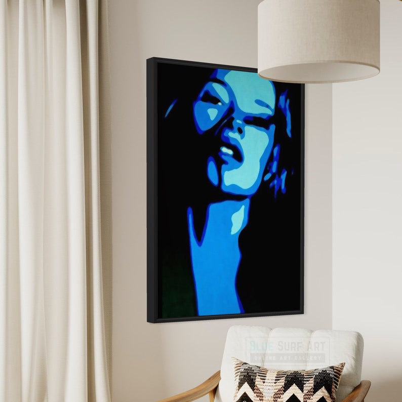 Iconic Kate Moss Pop Art Painting Available Both as Hand Painted ...