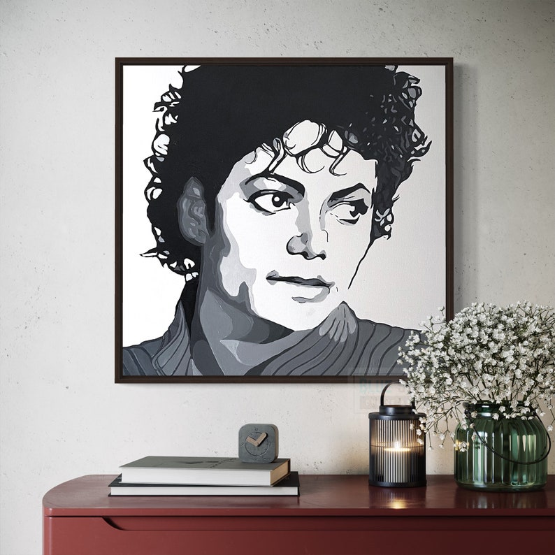 Michael Jackson Pop Art Painting Hand-painted Masterpiece on Canvas ...