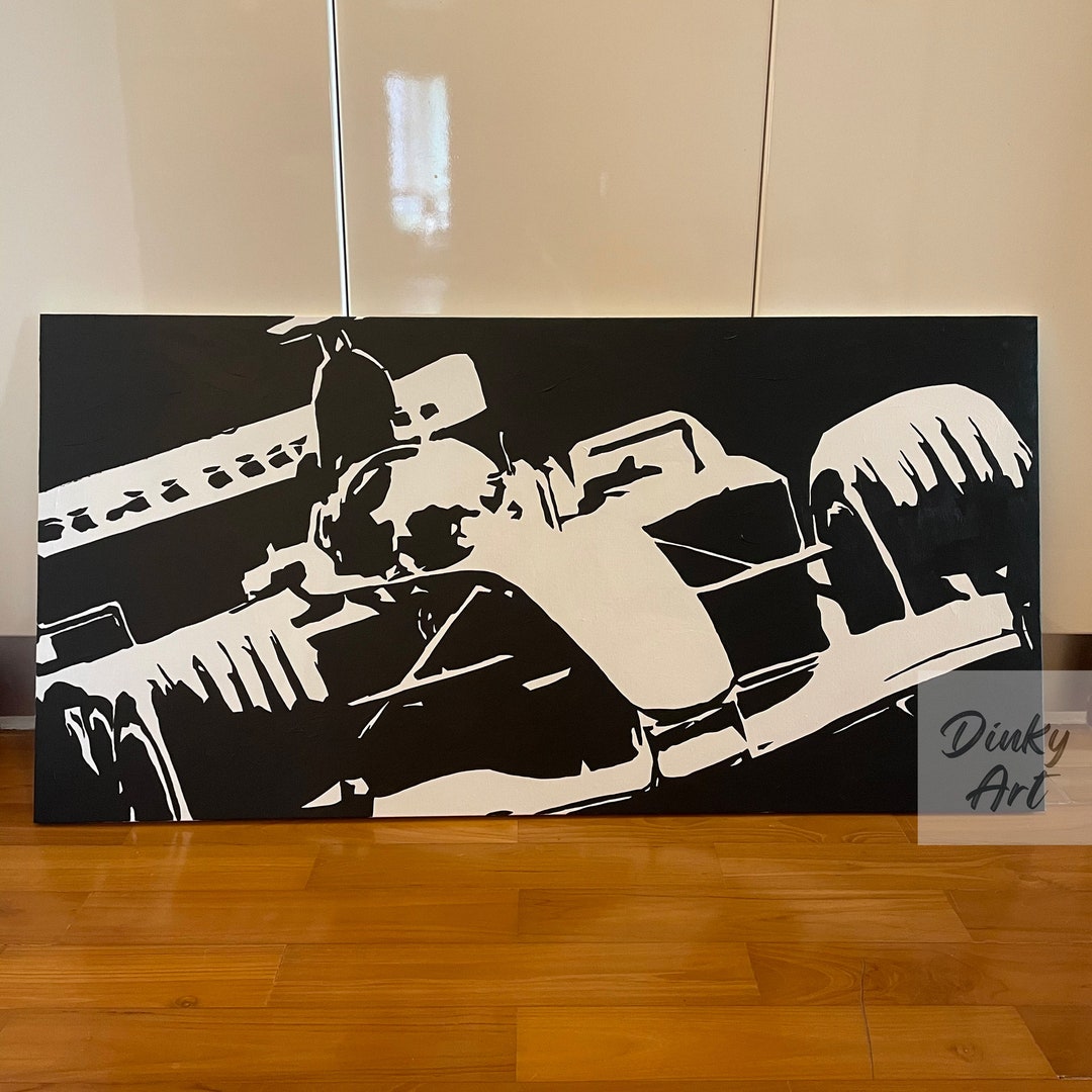 Sport Racing Car Pop Art Painting Original Hand Painted Oil on Canvas ...