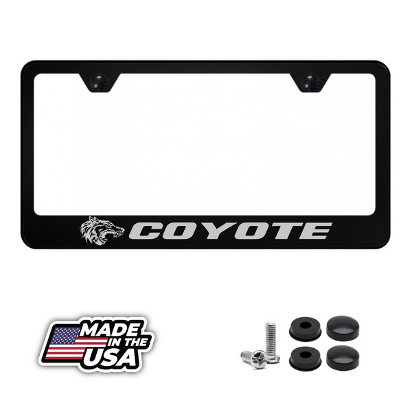 Coyote License Plate Frame - Etsy