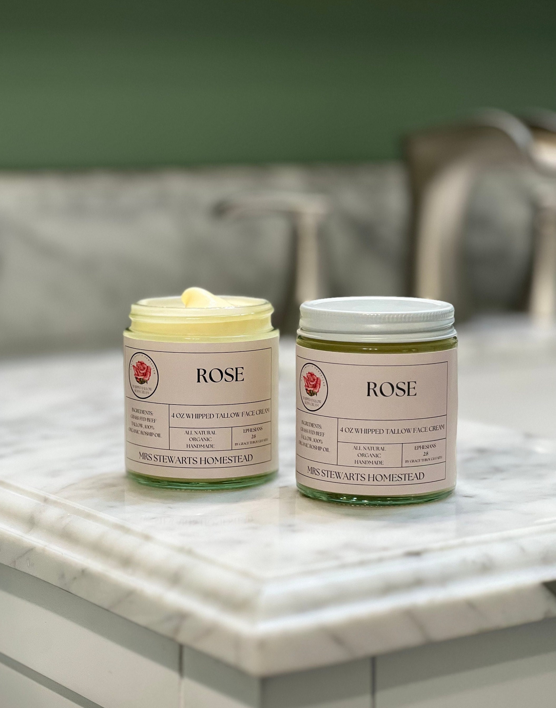 Whipped Tallow Face Cream - Rose - Etsy