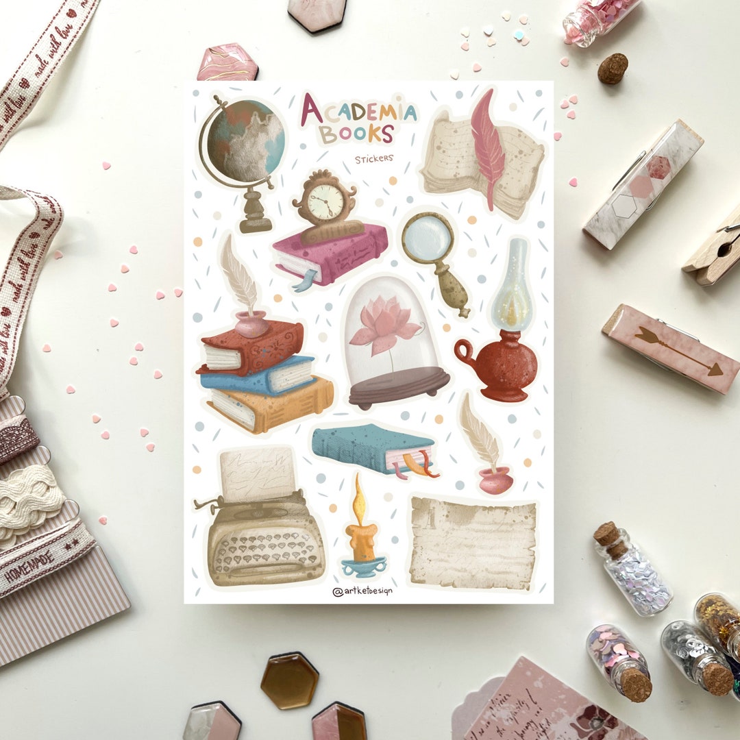 Books Sticker Pack | Journal Stickers, Planner Stickers, Book Stickers ...