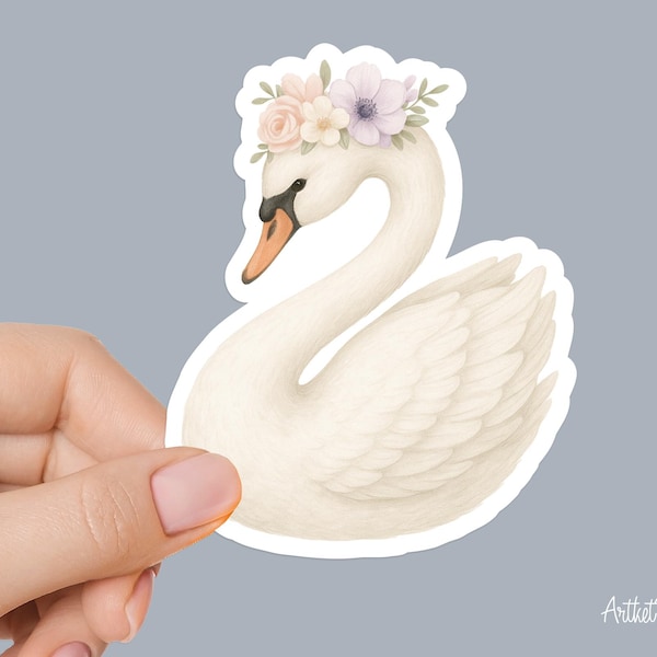 Aesthetic Swan Decal - Etsy