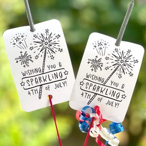 Printable Sparkler Holder, Fourth of July Sparkling Firework Label ...