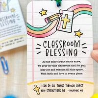 Teacher Blessing Printable Card Digital Thank You Card With Encouraging ...