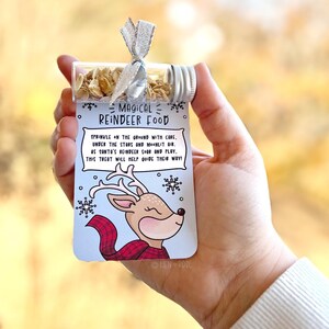 Magical Reindeer Food Gift Tag Printable, Christmas Eve Activity for ...
