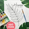 Palm Sunday Coloring Page, Hosanna in the Highest Art Print, Christian ...