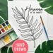 Palm Sunday Coloring Page, Hosanna in the Highest Art Print, Christian ...