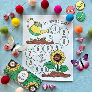 Kids Reward Chart Kit, Play Money Bucks Coupon & Tokens, Gardening ...