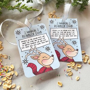 Magical Reindeer Food Gift Tag Printable, Christmas Eve Activity for ...
