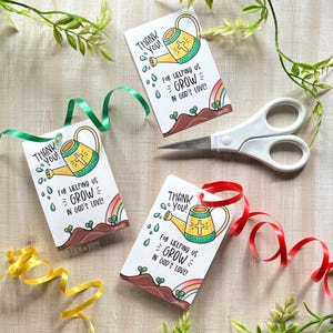 Christian Teacher Appreciation Printable Plant Gift Tag, Thank You for ...