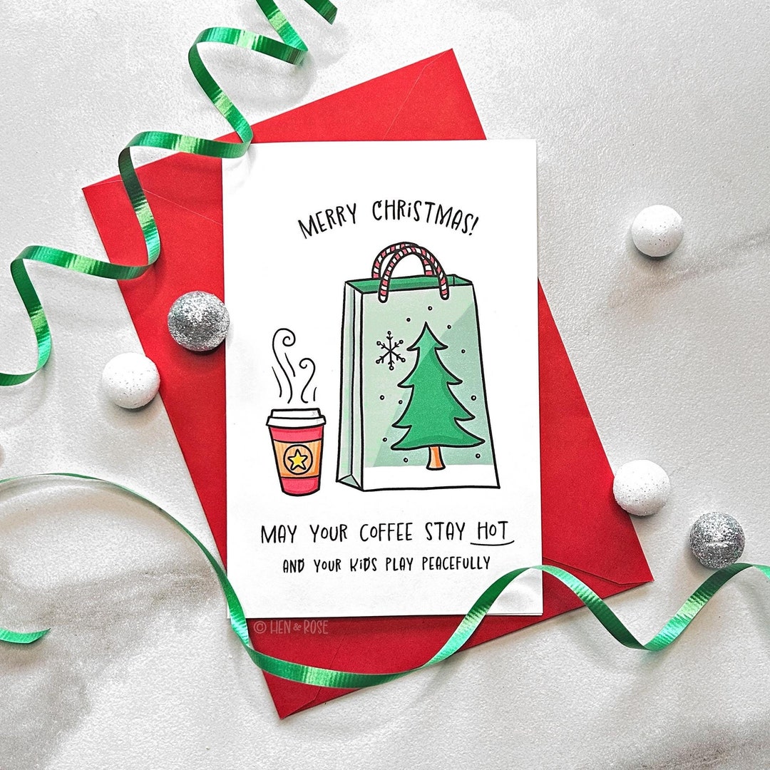 Funny Christmas Card Printable, Parent Humor Holiday Greeting, Mom ...