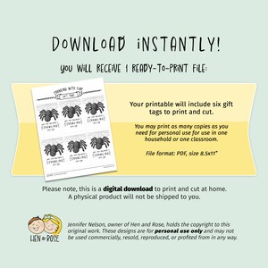 Printable Spider Halloween Tag, Crawling With Fun Trick or Treat Gift ...