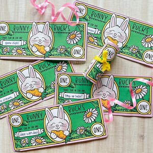 Write-in Easter Bunny Bucks, Printable Easter Gift for Kids, Cute ...