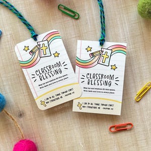 Cute Classroom Blessing Printable Tag, Teacher Appreciation Week Card ...