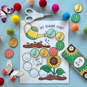 Kids Reward Chart Kit, Play Money Bucks Coupon & Tokens, Gardening ...