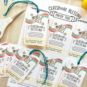 Printable Classroom Blessing Tag, Cute First Day of School Teacher ...