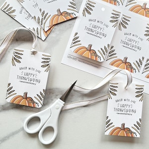 Printable Baked With Love Thanksgiving Tag, Homemade From the Kitchen ...