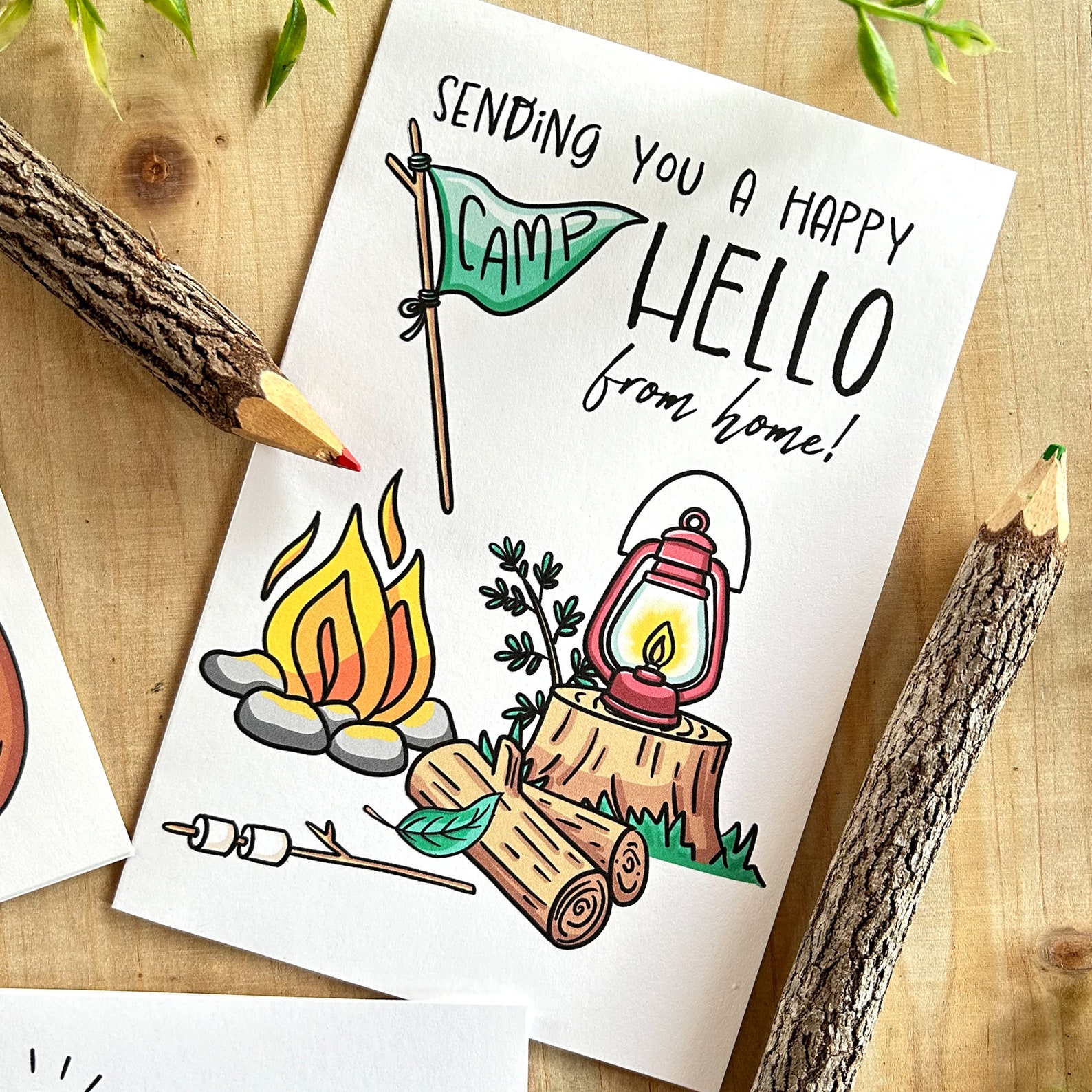 Camp Card Bundle Set Printable, Letters to Kids at Camp, Hello From ...