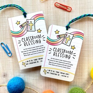 Printable Classroom Blessing Tag, Cute First Day of School Teacher ...
