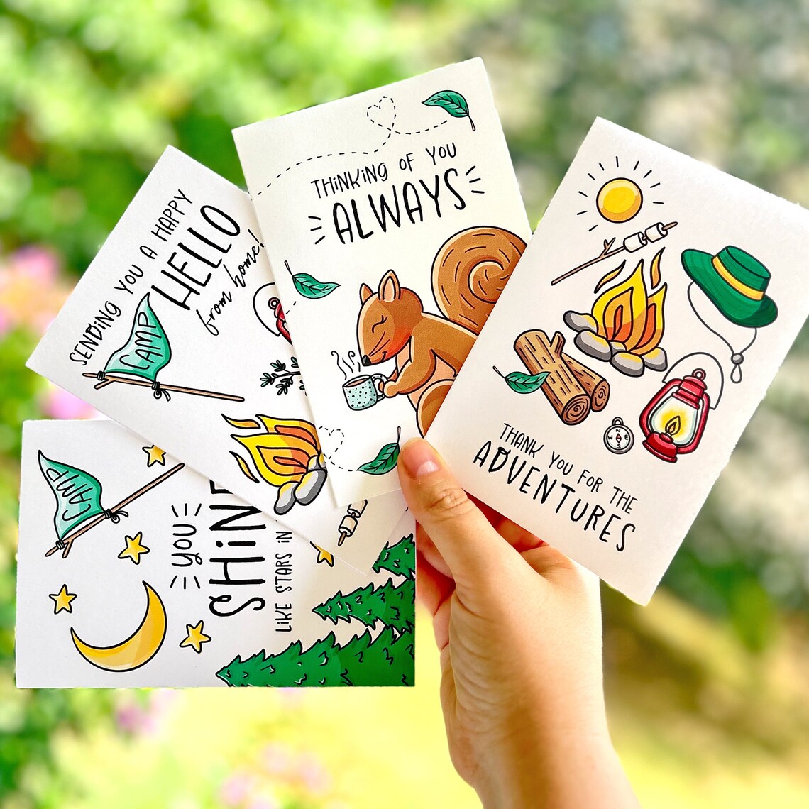 Camp Card Bundle Set Printable, Letters to Kids at Camp, Hello From ...