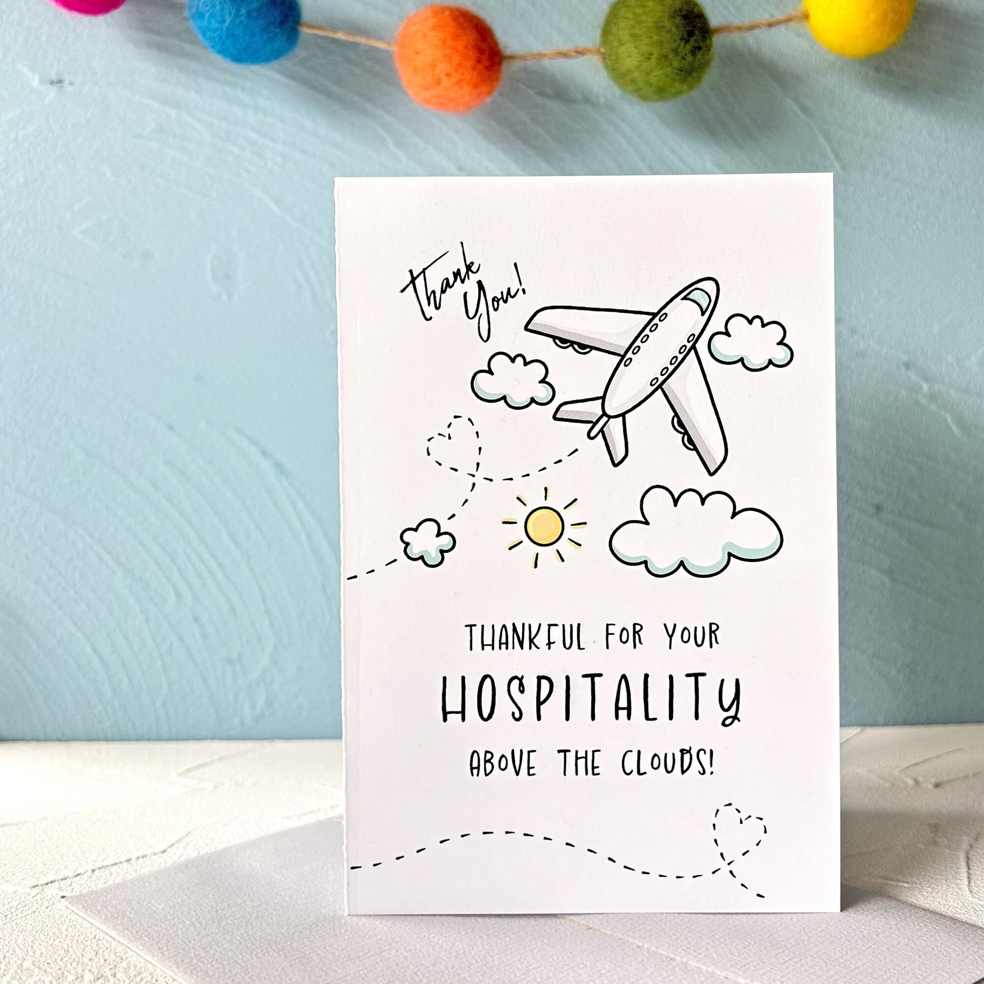 Printable Flight Attendant Thank You Card, Flight Crew Care Package ...