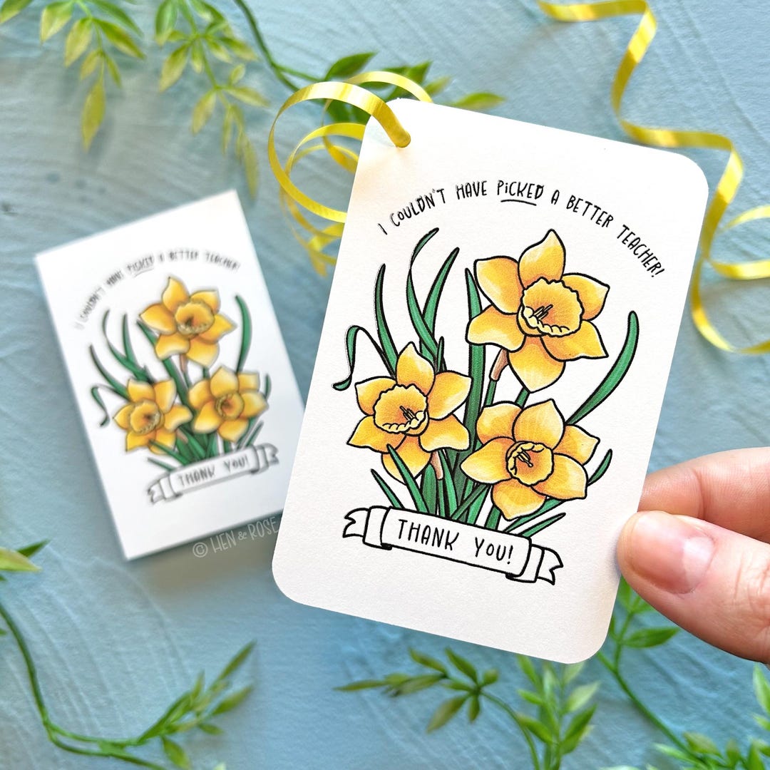 Flower Teacher Appreciation Gift Tags, Couldn't Have Picked A Better ...