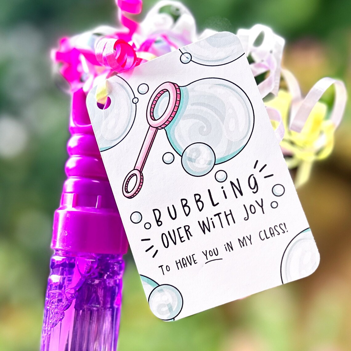 Printable Bubble Gift Tags, Back to School Orientation, First Day of ...