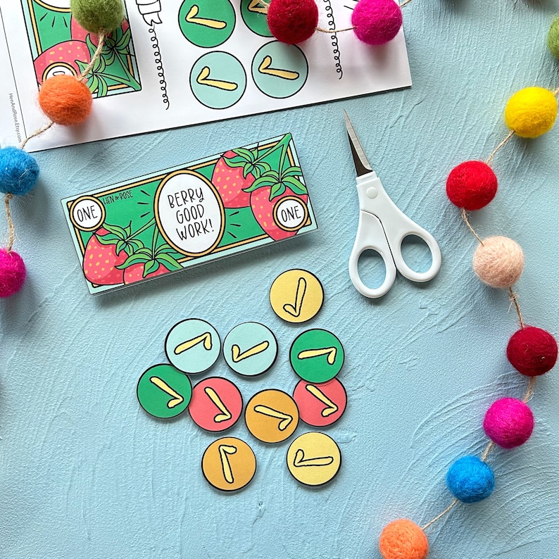 Kids Reward Chart Kit + Healthy Foods Reward Bucks Coupon + 10 Tokens ...