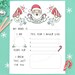 Letter to Santa Printable, Coloring Worksheet for Kids & Family ...