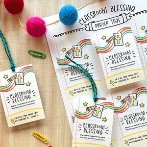 Cute Classroom Blessing Printable Tag, Teacher Appreciation Week Card ...
