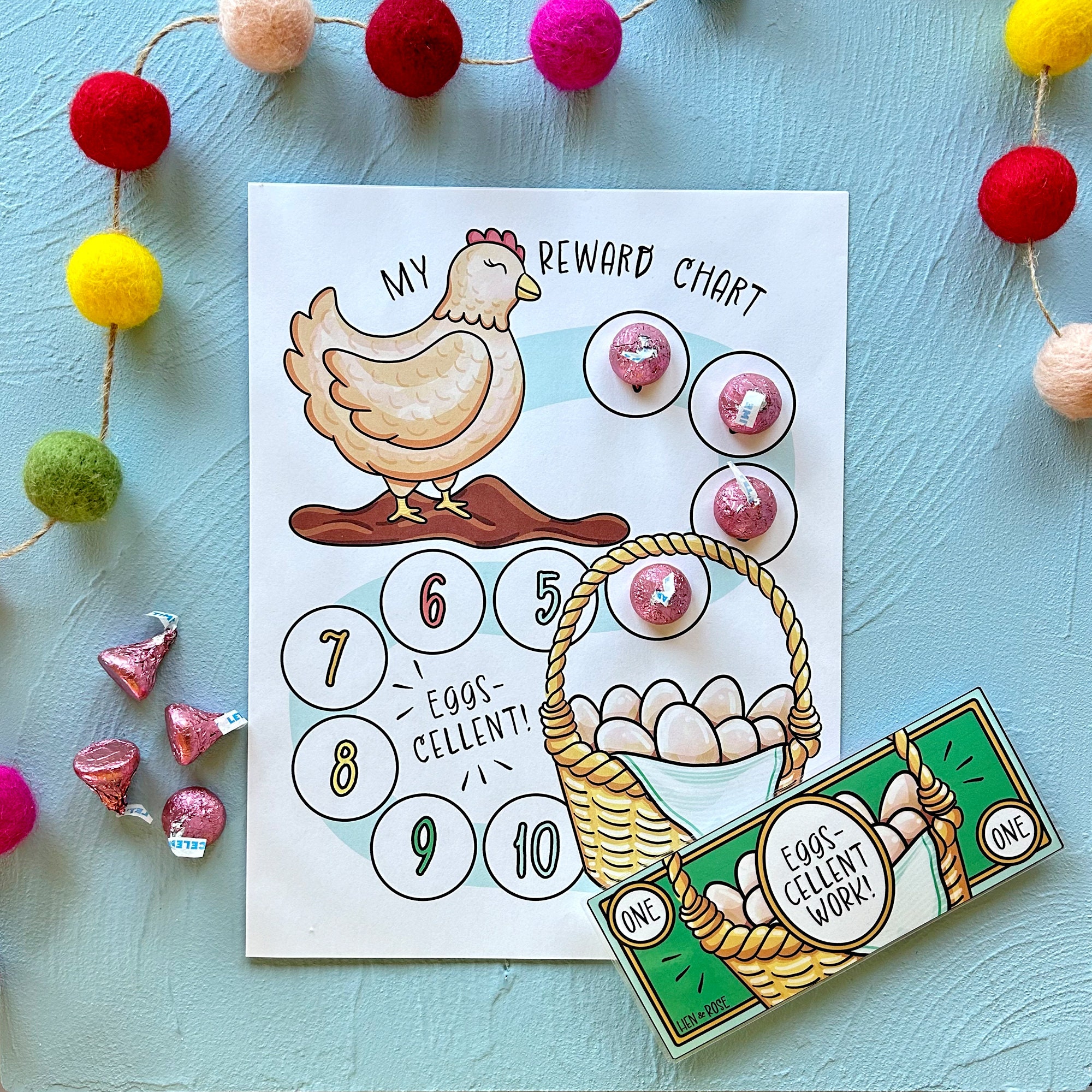 Kids Reward Chart Kit, Play Money Reward Bucks Coupon, Collecting ...