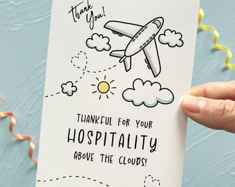 Printable Flight Attendant Gift Tag, Flight Crew Care Package Labels ...