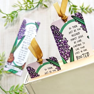 Rooted in Him Bible Bookmark Printable, Colossians 2:6-7 Scripture With ...