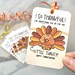 Printable Little Turkey Thank You Gift Tag, Thanksgiving Fall Card for ...