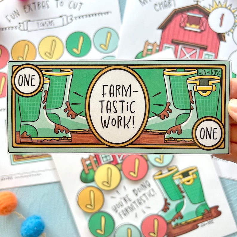 Kids Reward Chart Kit, Play Money Bucks Coupon, Homestead Farm Boots ...