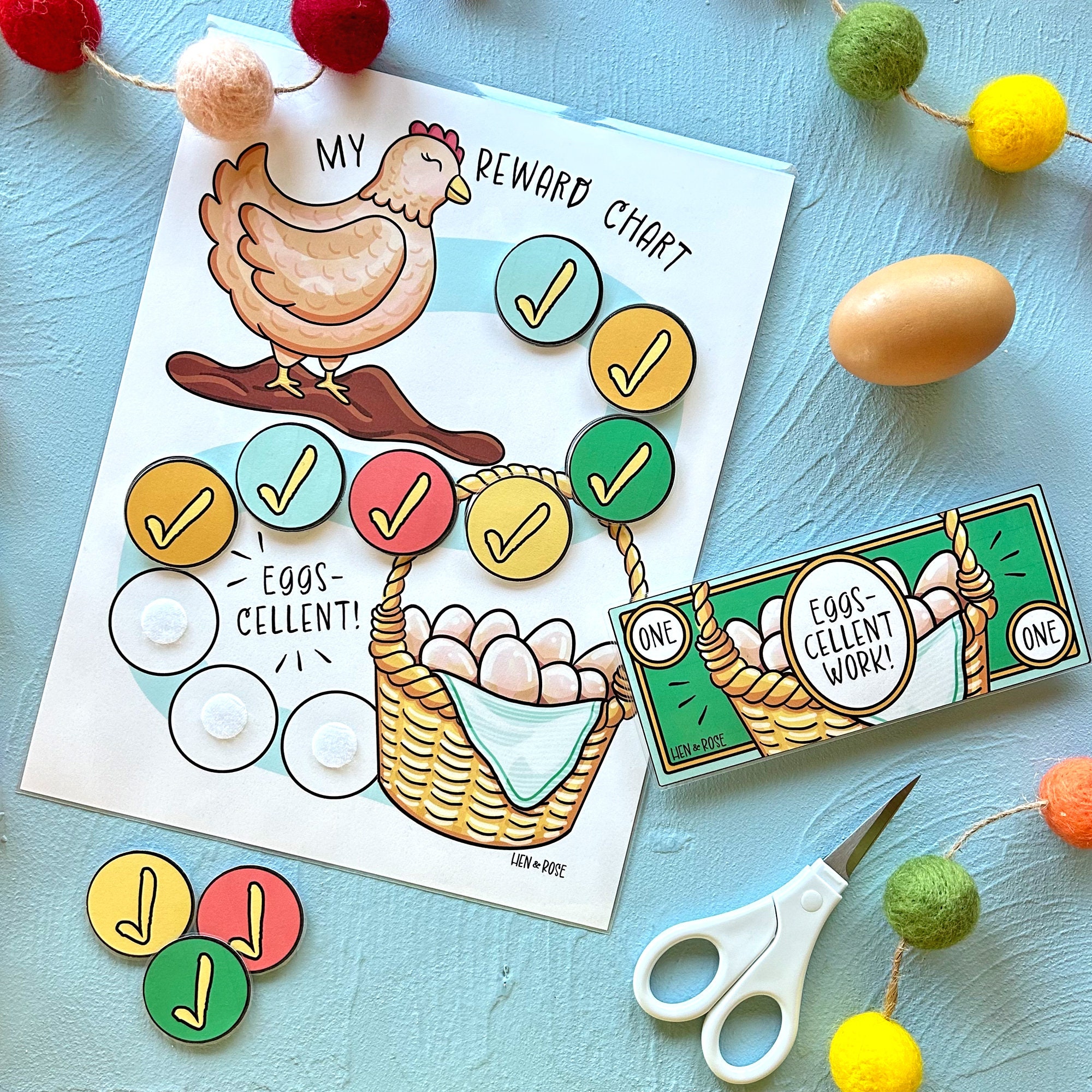 Kids Reward Chart Kit, Play Money Reward Bucks Coupon, Collecting ...