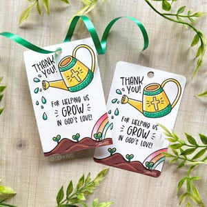 Christian Teacher Appreciation Printable Plant Gift Tag, Thank You for ...