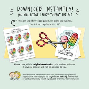 VBS Thank You Printable Gift Tag, Sweet Blessing Vacation Bible School ...