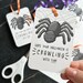 Printable Spider Halloween Tag, Crawling With Fun Trick or Treat Gift ...
