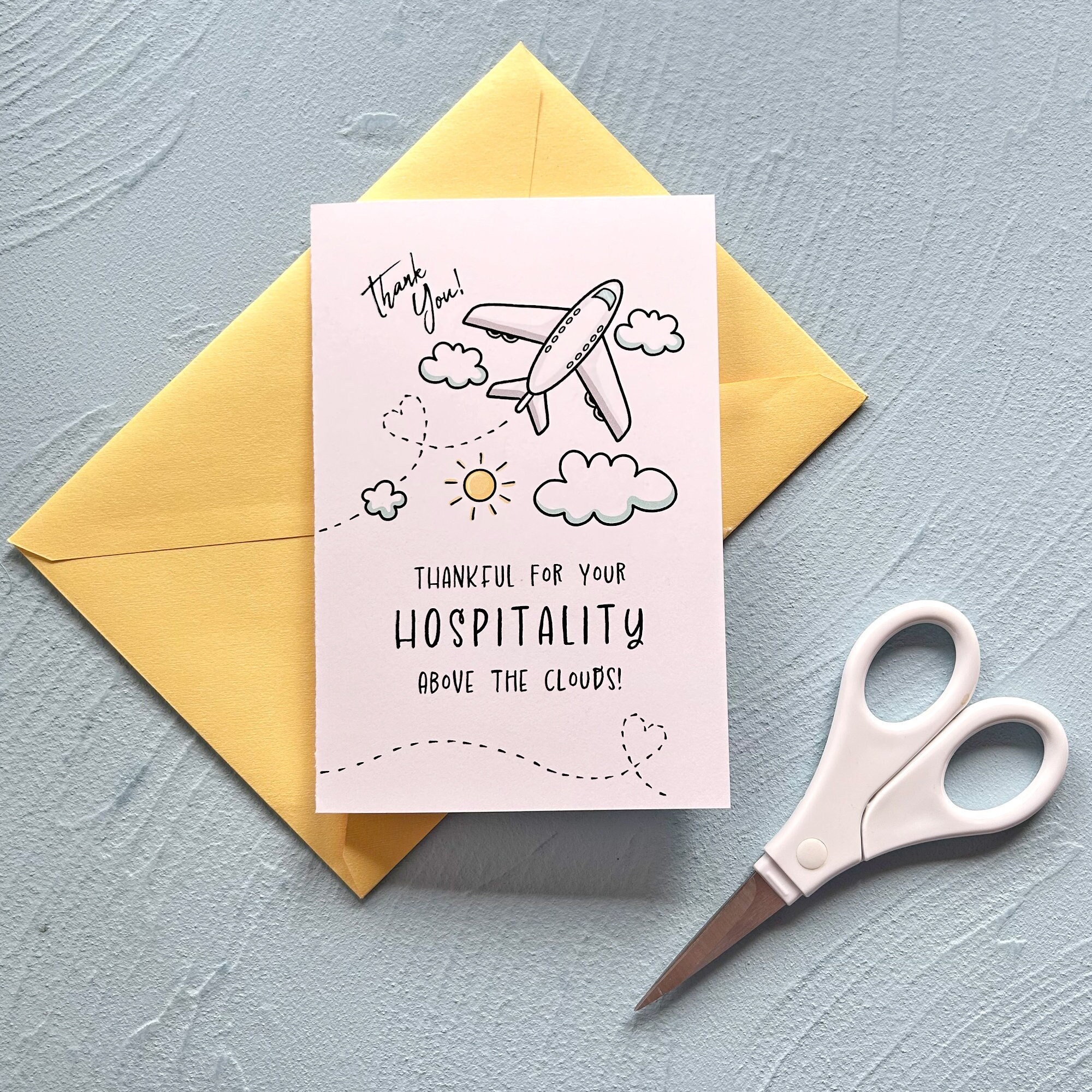 Flight Crew Thank You Card Printable, Flight Attendant Care Package ...