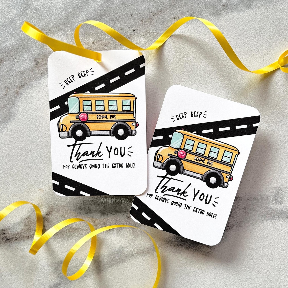 Bus Driver Appreciation Gift Tags, Thank You Card From Bus Rider ...
