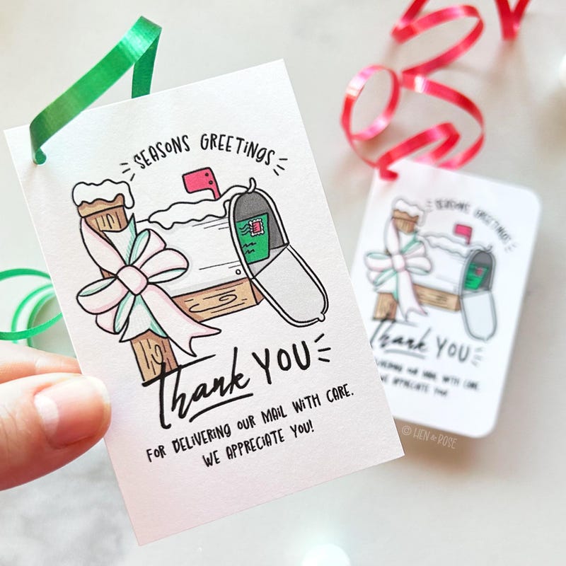 Mailman Christmas Cards - Etsy