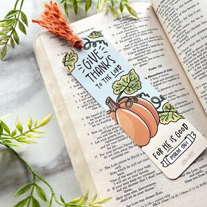 Give Thanks Bible Bookmark Printable, Christian Quote From Psalms 136 ...