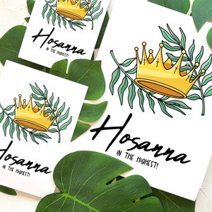 Palm Sunday Art Print, Hosanna in the Highest Holy Week, Christian ...