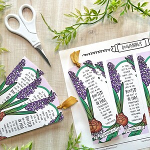 Rooted in Him Bible Bookmark Printable, Colossians 2:6-7 Scripture With ...